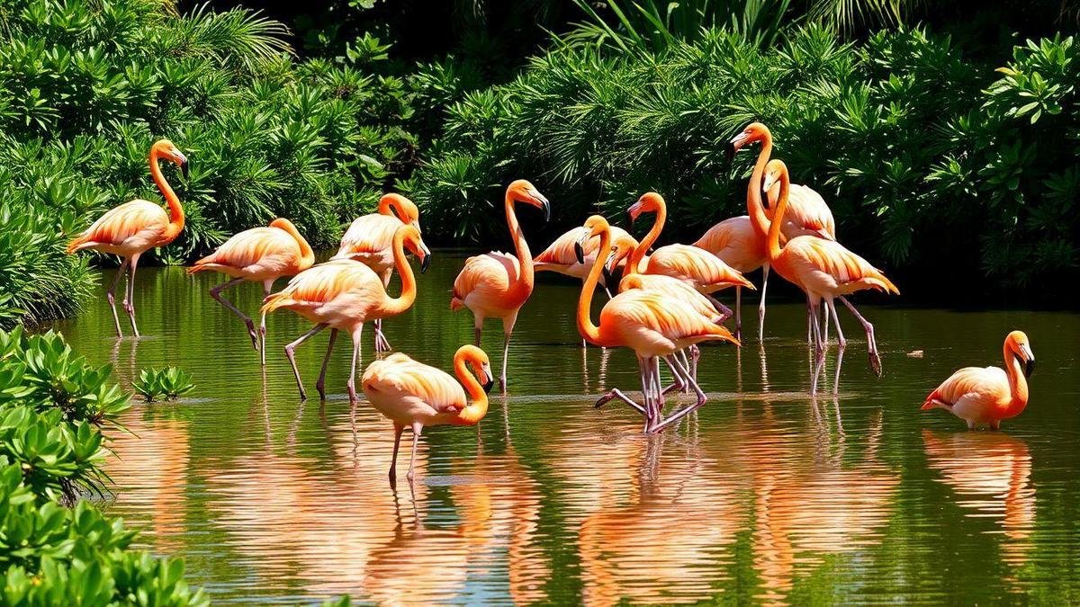Por que os flamingos são cor-de-rosa - Central da Biologia
